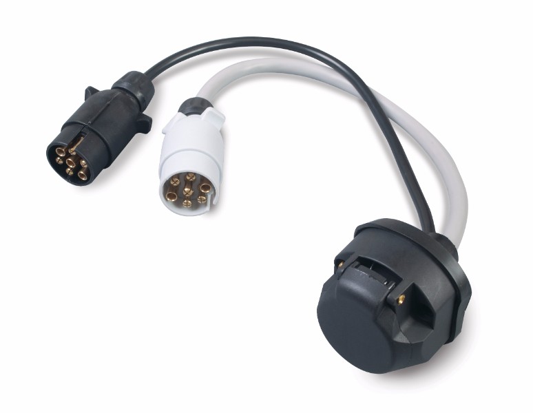 Adaptor 12N and 12S 7 pin plugs to 13 - Caravan Stuff 4 U