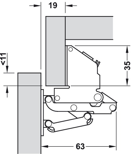 Metal Overhead Hinge Stay - Caravan Stuff 4 U