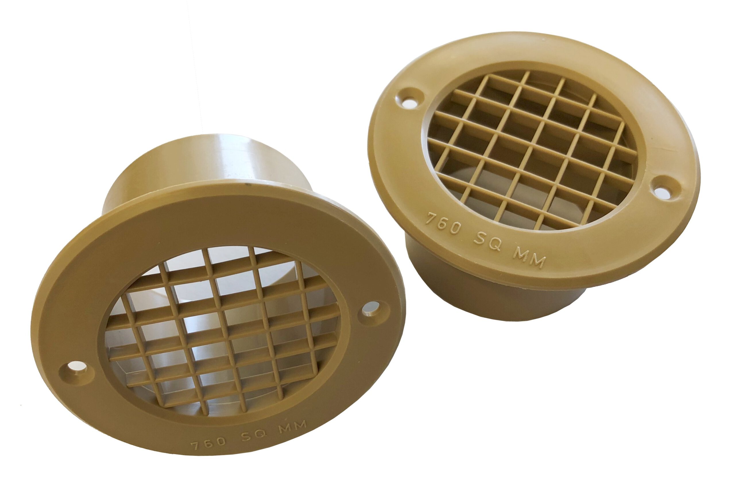 Caravan Motorhome 35mm Gas Drop Floor Vent Beige x 2 - Caravan Stuff 4 U