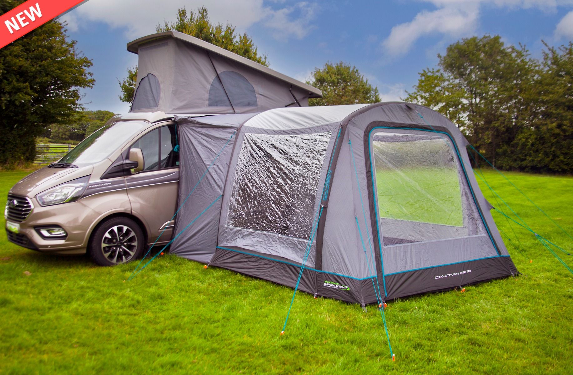 2025 Outdoor Revolution Cayman Air T2 Driveaway Awning - High (255-305) - Caravan Stuff 4 U